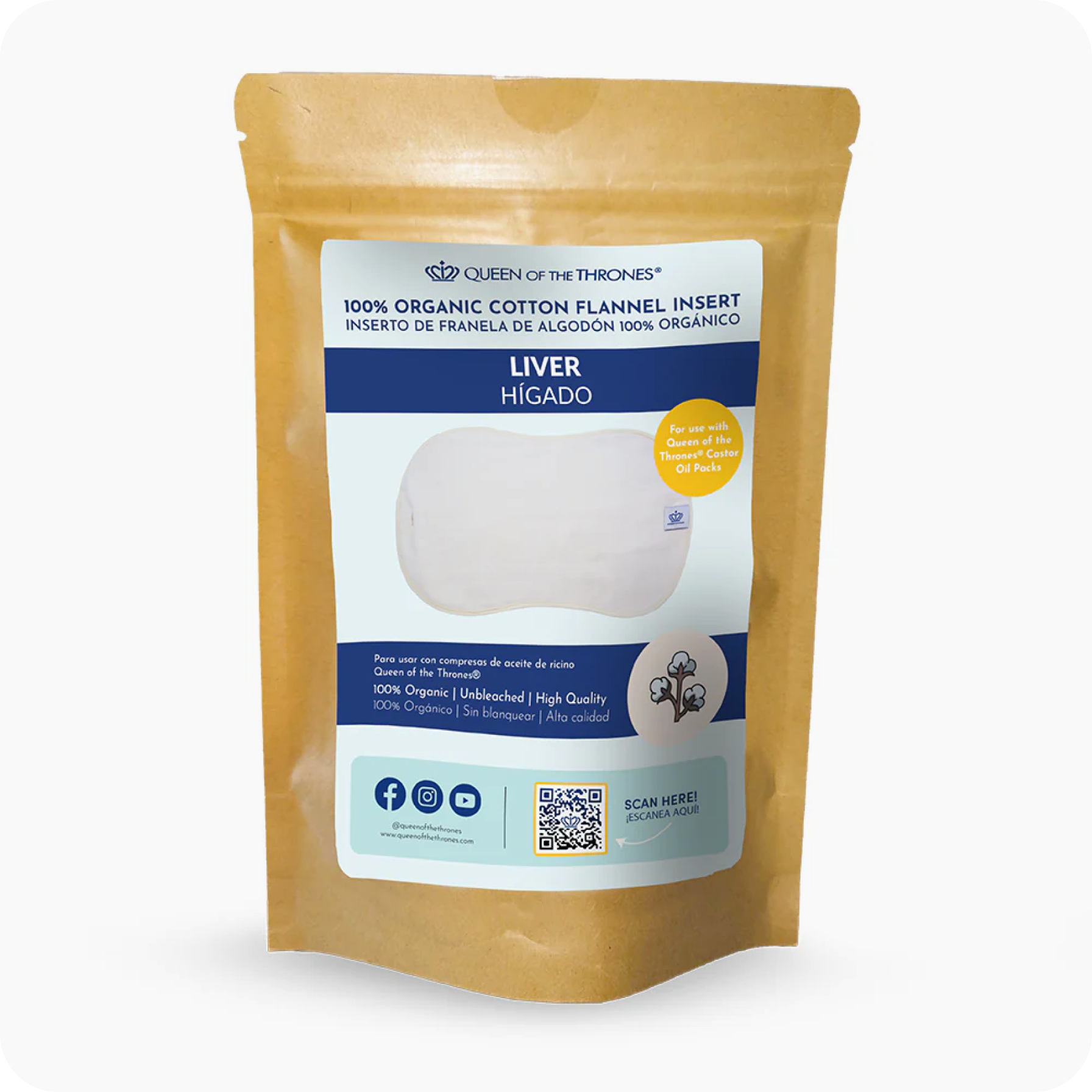 100% Cotton Liver Pack Insert | Queen of the Thrones®